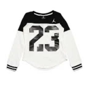 Jordan | Shirts & Tops | Girls Jordan Big 23 Block Tee Shirt New | Poshmark